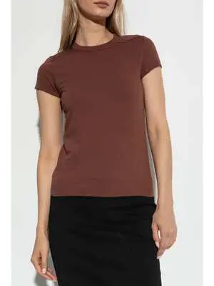 Rick Owens Level Cropped T-shirt - Red