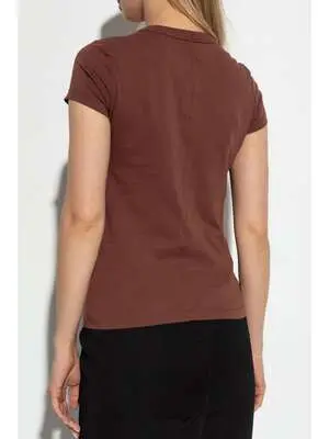 Rick Owens Level Cropped T-shirt - Red