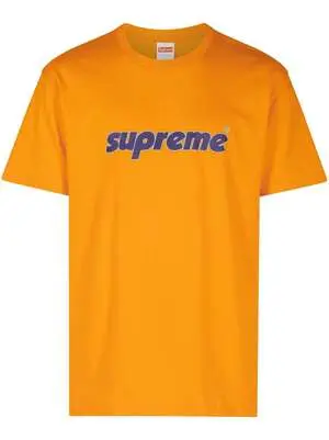 Supreme Pinline Cotton T-shirt Orange