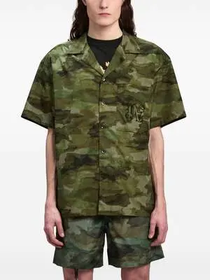 Palm Angels Camouflage-print Cotton Shirt