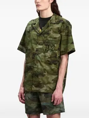 Palm Angels Camouflage-print Cotton Shirt