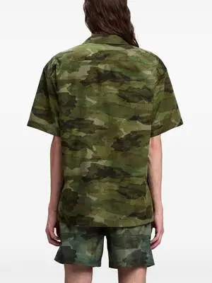 Palm Angels Camouflage-print Cotton Shirt
