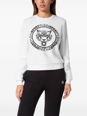 PLEIN SPORT Tiger-print Sweatshirt - White