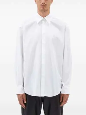 MSGM Logo-appliqué Long-sleeve Shirt