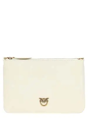 Pinko Flat Clutch - White