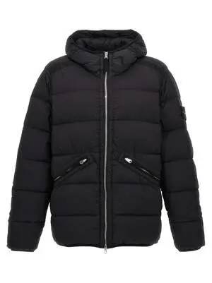Stone Island Seamless Tunnel Nylon Down-Tc Jacket - Black