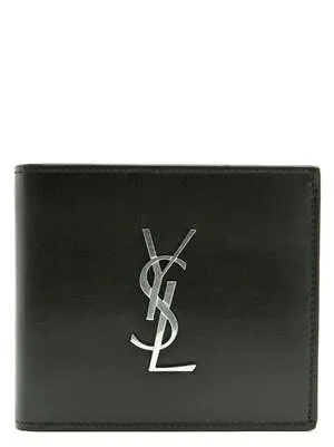 Saint Laurent Logo Wallet - Black