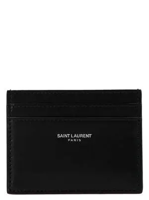 Saint Laurent Logo Card Holder - Black