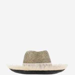FERRUCCIO VECCHI Straw And Viscose Hat