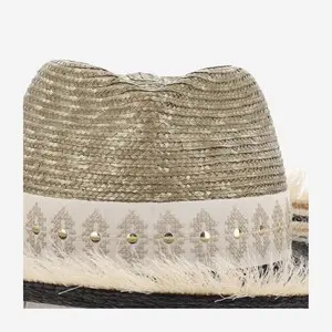 FERRUCCIO VECCHI Straw And Viscose Hat
