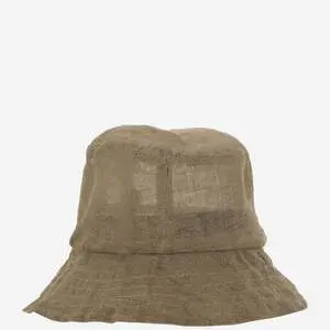 REINHARD PLANK Linen Bucket Hat - Khaki