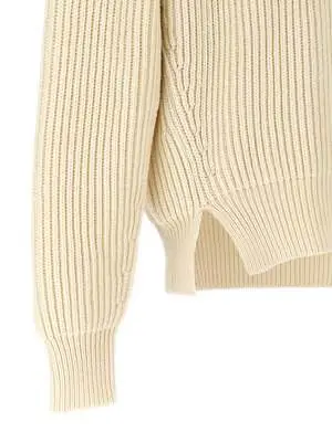 JIL SANDER Chunky Sweater - White