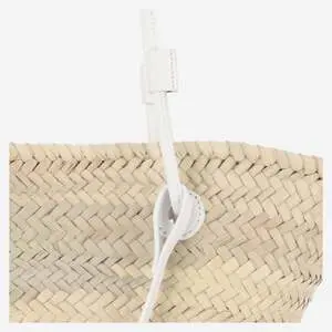 FILIPPO CATARZI Straw Tote With Logo