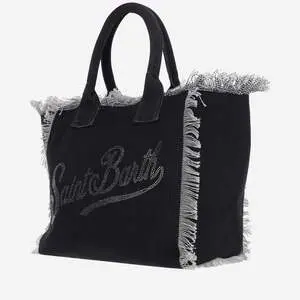 MC2 SAINT BARTH Rhinestone Logo Vanity Bag