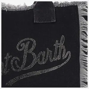 MC2 SAINT BARTH Rhinestone Logo Vanity Bag