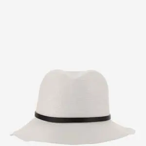 FILIPPO CATARZI Paper-blend Brim Hat - White