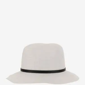 FILIPPO CATARZI Paper-blend Brim Hat - White
