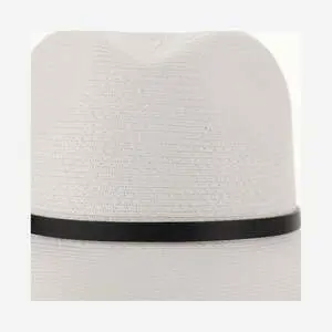 FILIPPO CATARZI Paper-blend Brim Hat - White