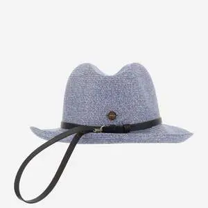 FILIPPO CATARZI Paper-blend Hat - Blue