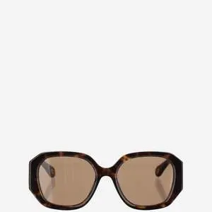 Chloé Tortoiseshell Logo Sunglasses