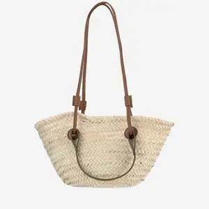 FILIPPO CATARZI Straw Tote Bag With Logo