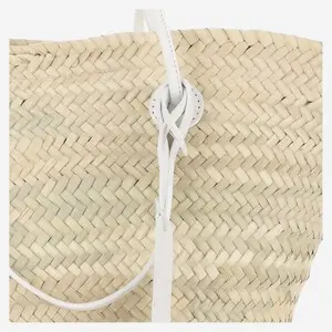 FILIPPO CATARZI Straw Tote Bag With Logo