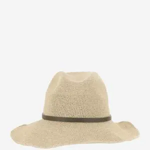 FILIPPO CATARZI Paper Hat With Logo - Beige