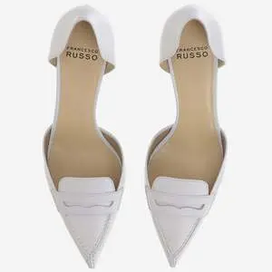 FRANCESCO RUSSO Leather D'orsay Pumps