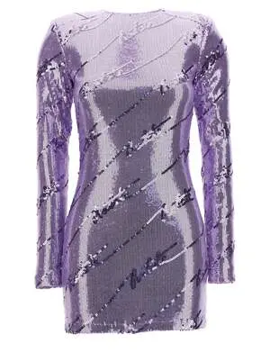 Remain Birger Christensen Sequin Mini Dress - Purple
