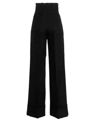 CAPASA Check Wide Leg Trousers