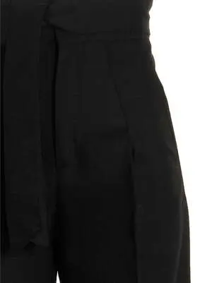 CAPASA Check Wide Leg Trousers