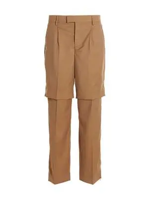 VTMNTS Tailored Virgin Wool Pants - Beige