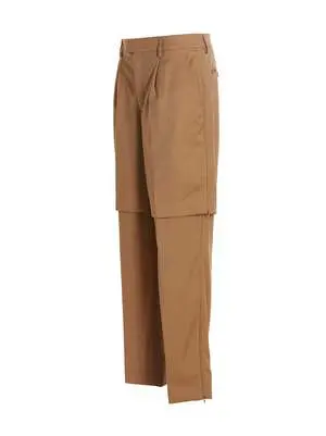 VTMNTS Tailored Virgin Wool Pants - Beige