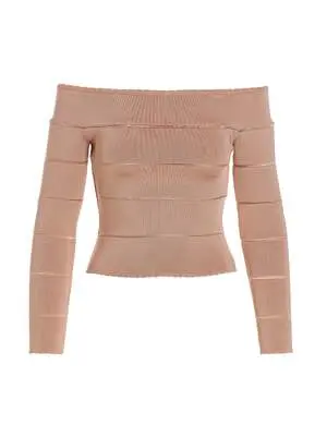 Alexandre Vauthier Off-shoulder Viscose Top