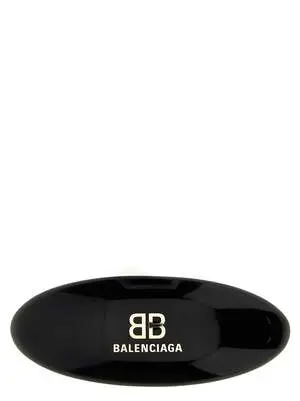 Balenciaga Logo Hair Clip - Black