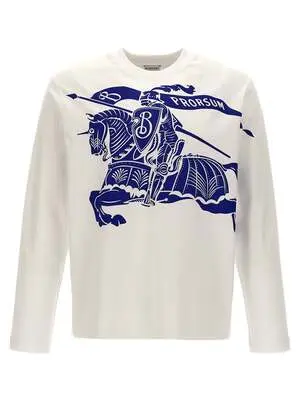 Burberry Printed T-Shirt In White - 40% Off | Editorialist