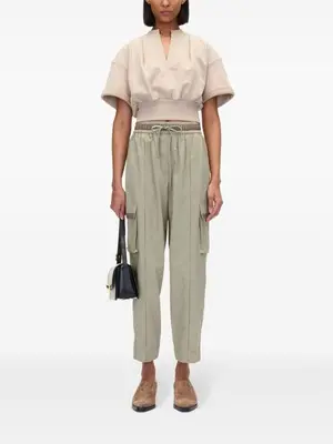 3.1 Phillip Lim V-neck Cotton T-shirt - Neutrals