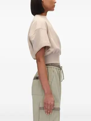 3.1 Phillip Lim V-neck Cotton T-shirt - Neutrals