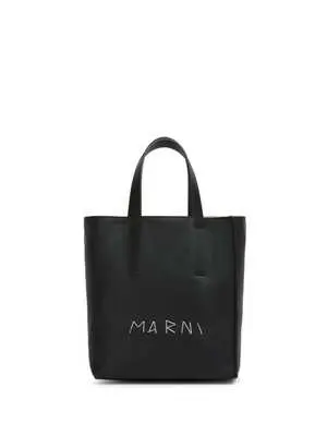 Marni Museo Soft Mini Bag In Leather - Black