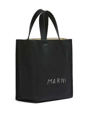 Marni Museo Soft Mini Bag In Leather - Black