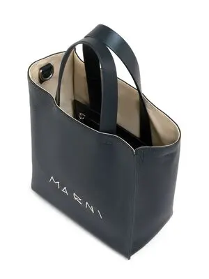 Marni Museo Soft Mini Bag In Leather - Black