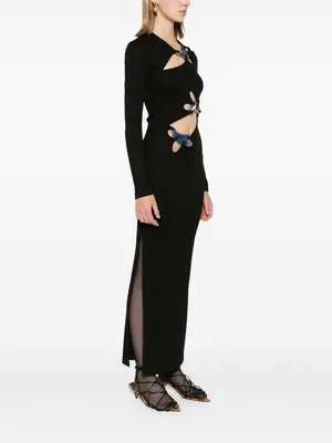 Christopher Esber Cut-out Ribbed Maxi Dress