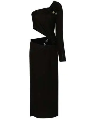 Christopher Esber Cut-out Asymmetric Maxi Dress