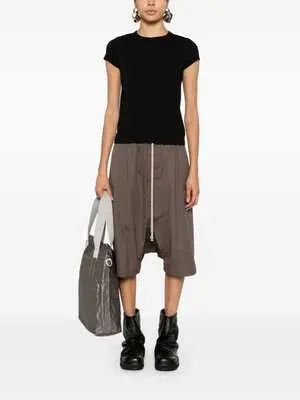 Rick Owens Level Cropped T-shirt - Black