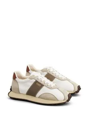 TOD'S Suede-trimmed Sneakers - White