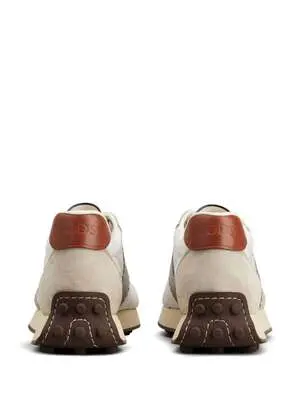 TOD'S Suede-trimmed Sneakers - White