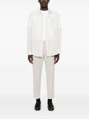 PT TORINO Mid-rise Corduroy Tapered Trousers