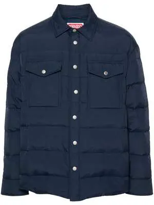 Kenzo Classic-collar Quilted Shirt Jacket