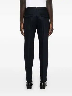 PT TORINO Mid-rise Tapered Trousers - Blue