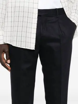 PT TORINO Mid-rise Tapered Trousers - Blue